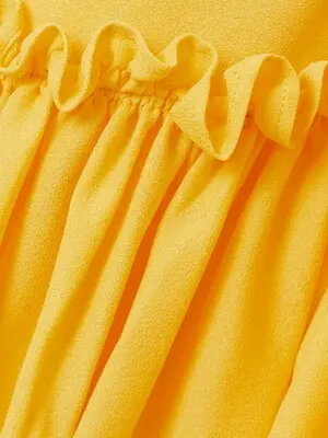 AZ FACTORY Marilyn Ruffled Crepe Midi Dress