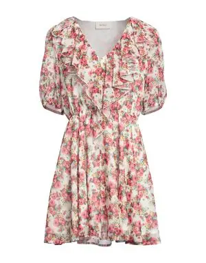 VICOLO Floral Print Mini Dress