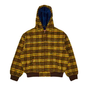 Supreme Plaid Wool Hooded Jacket