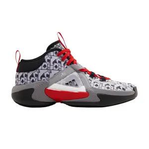 Adidas Candace Parker X Exhibit Select Mid 'queen Of Cards' Sneakers - Silver