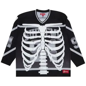 Supreme Bones Hockey Jersey - Black