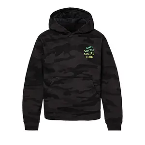 ANTI SOCIAL SOCIAL CLUB Cancelled Again Camo Hoodie - Black