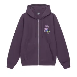 StÜssy Graphic Full Zip Hoodie - Purple