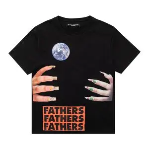 Raf Simons Redux Slim Fit Short Sleeved T-shirt With Graphic Nails - Black