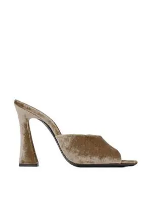 Saint Laurent Saint Laurent Women's Suite Mule Shoes In Light Brown - Light Brown