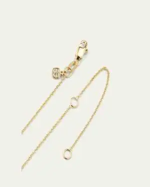 SYDNEY EVAN 14k Yellow Beehive Charm Pendant Necklace