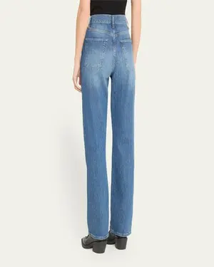 TRIARCHY Ms. V-high Rise Straight-leg Jeans
