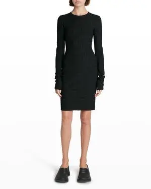 Givenchy 4g Monogram Knit Dress - Black