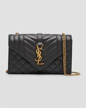 Saint Laurent Envelope Chain Strap Shoulder Bags