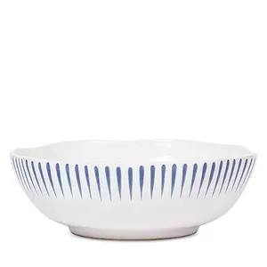JULISKA Sitio Stripe Coupe Bowl - Delft Blue