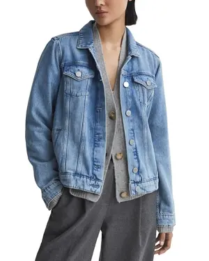 REISS Juni Dropped Shoulder Cardigan