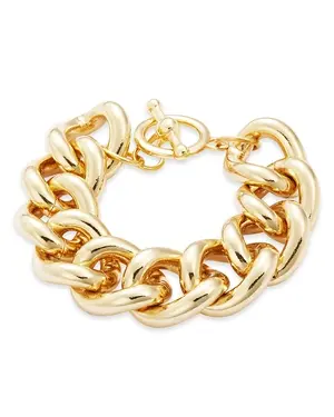 KENNETH JAY LANE 18k -plated Chain Link Bracelet - Gold