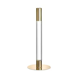 ORREFORS Lumiere Candlestick Holder, Medium - Gold