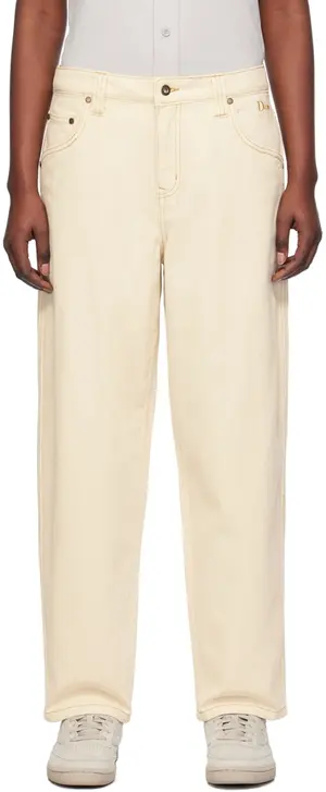 DIME Dime Classic Baggy Jeans - Warm White