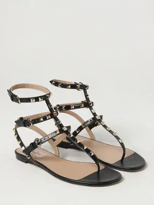 Valentino Garavani Rockstud Sandals In Nappa With All-over Studs