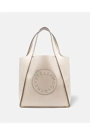 Stella McCartney Stella Logo Square Tote Bag - White