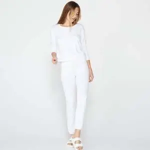 Monrow Supersoft Vintage Sweats In - White