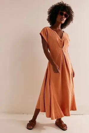 Free People Outta Here Midi Dress