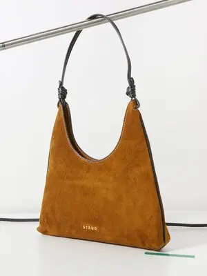 Staud Staud - Winona Suede Shoulder Bag - Womens - Tan - ONE SIZE - Tan