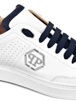 Philipp Plein Logo-appliqué Lace-up Sneakers - White