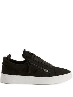 GIUSEPPE ZANOTTI Leather Double-zip Low-top Sneakers