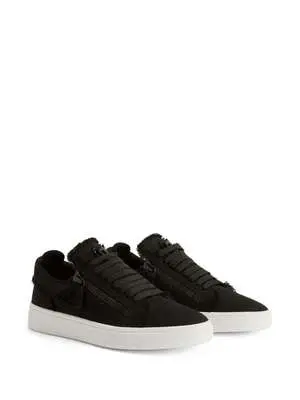 GIUSEPPE ZANOTTI Leather Double-zip Low-top Sneakers