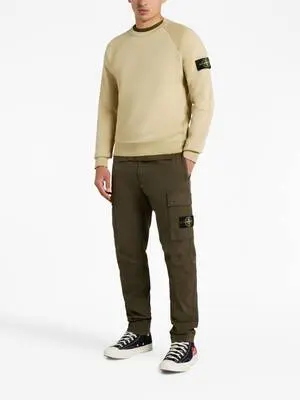 Stone Island Compass Logo-patch Jersey Sweatshirt