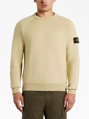 Stone Island Compass Logo-patch Jersey Sweatshirt