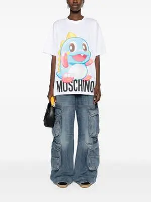Moschino Anime-print Organic-cotton T-shirt
