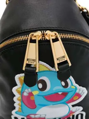 Moschino Mini Backpack With Logo Appliqu