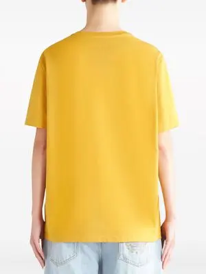 Etro Pegaso-embroidered Cotton T-shirt - Yellow
