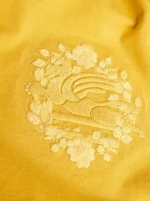 Etro Pegaso-embroidered Cotton T-shirt - Yellow