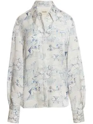 Khaite The Minta Graphic-print Shirt