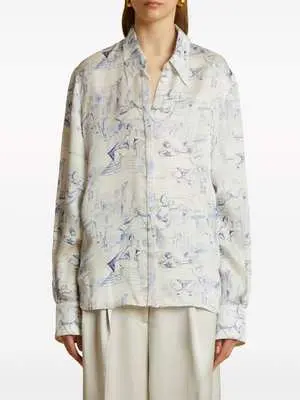 Khaite The Minta Graphic-print Shirt