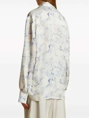 Khaite The Minta Graphic-print Shirt