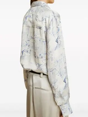 Khaite The Minta Graphic-print Shirt