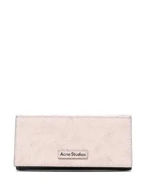Acne Studios Logo-patch Leather Wallet - Pink