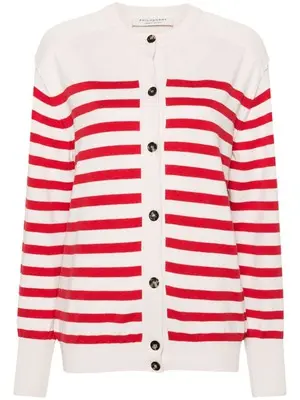 PHILOSOPHY DI LORENZO SERAFINI Philosophy Di Lorenzo Serafini Logo-Embroidered Striped Cardigan
