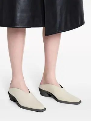Proenza Schouler Bronco Leather Mules