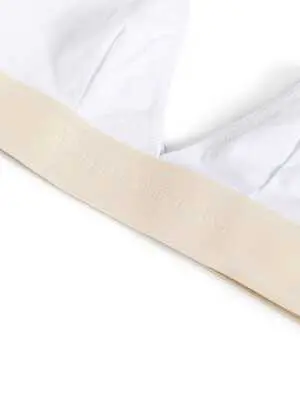 Palm Angels Logo-tape Triangle Bra - White