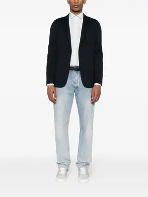 D4.0 Slub-texture Shirt - Blue