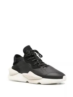 Y3 Kaiwa Leather Sneakers - Black