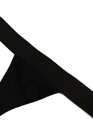 Palm Angels Logo-tape Stretch-cotton Thong