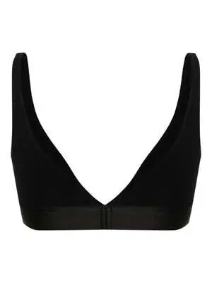 Palm Angels Logo-tape Triangle Bra - Black