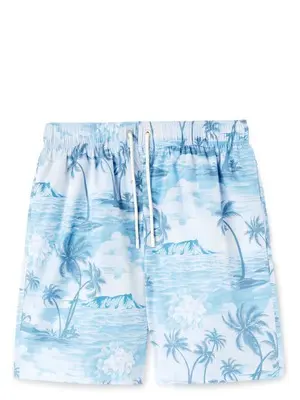 Palm Angels Sunset Swim Shorts - Blue