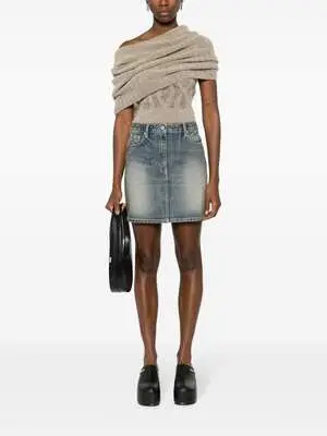 Kenzo Logo-embroidered Miniskirt