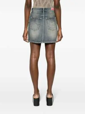Kenzo Logo-embroidered Miniskirt