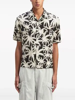 Palm Angels Palms Short-sleeve Shirt - Black