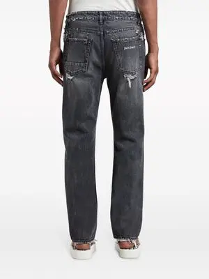 Palm Angels Distressed Straight-leg Jeans