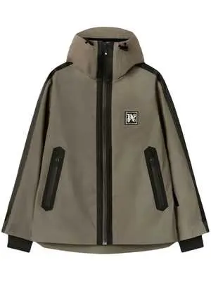 Palm Angels Reflective Hooded Ski Jacket - Grey